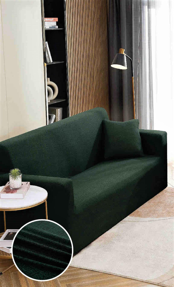 Husa Elastica Canapea 3 Locuri, Verde, Cod HMU3V – bedoo.ro